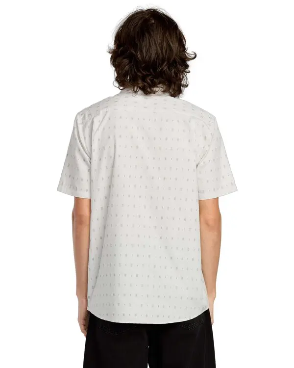 Volcom Bankstone Short Sleeve Shirt - White Combo