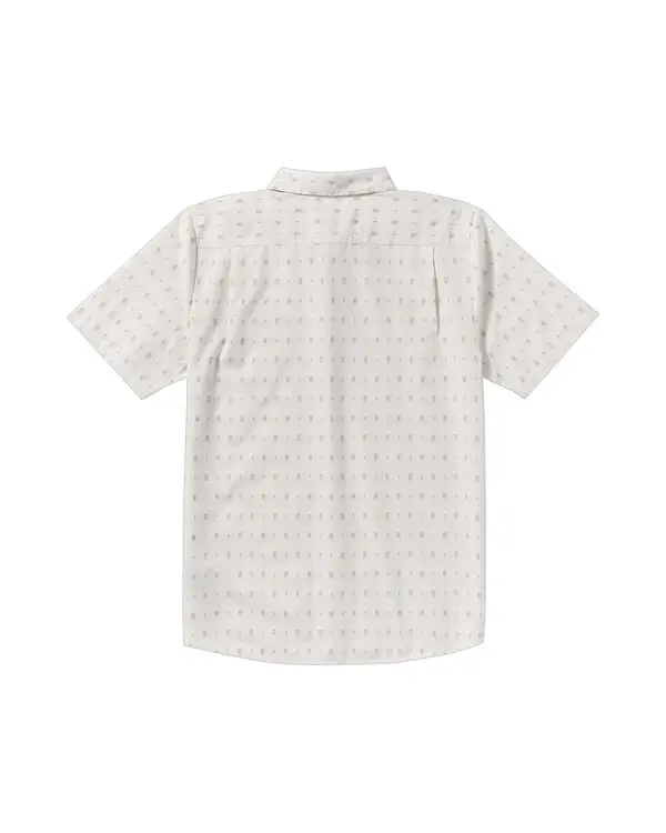 Volcom Bankstone Short Sleeve Shirt - White Combo