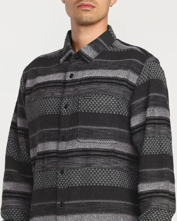 Volcom Confuzzled Long Sleeve Shirt - Black