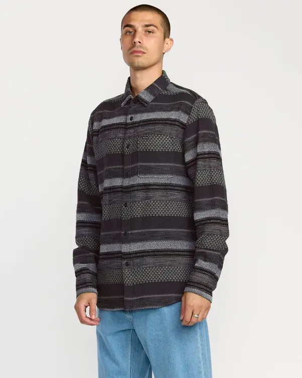 Volcom Confuzzled Long Sleeve Shirt - Black