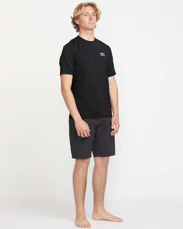 Volcom Modstone Loose Short Sleeve Thrashguard - Black