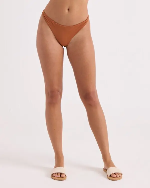 Volcom Simply Seamless Scoop Tiny Bikini Bottom - Henna