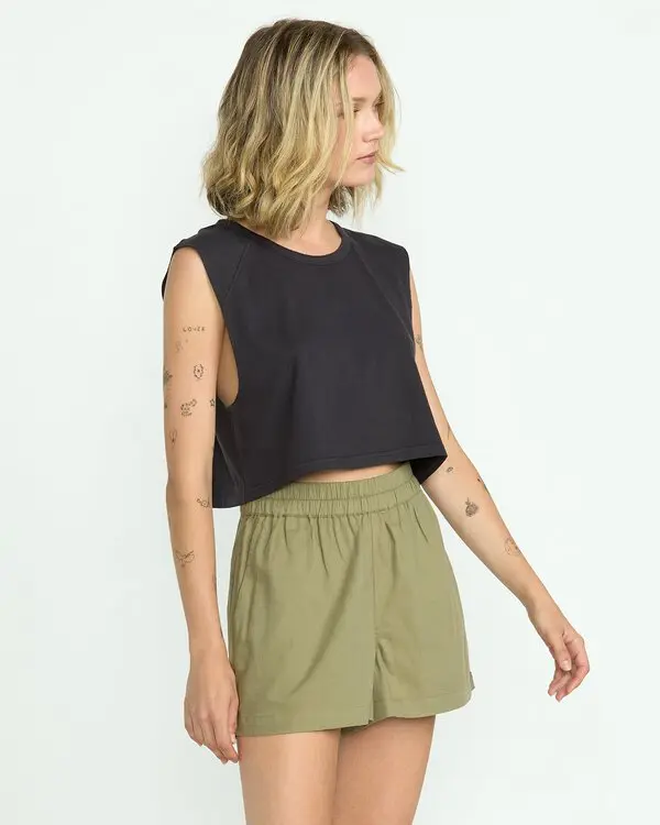 Volcom Lived In Track Shorts - Light Army