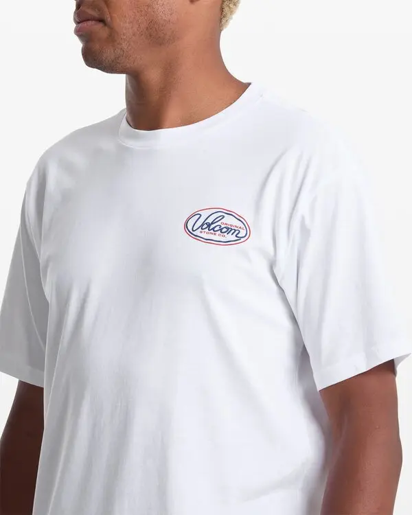 Volcom Clean Sweep Short Sleeve Tee - White