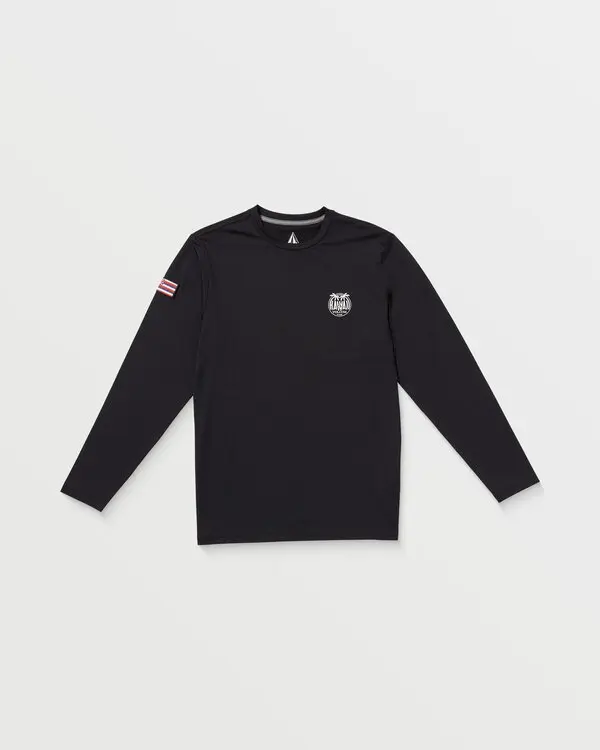 Volcom Long Sleeve Surf Tee - Black