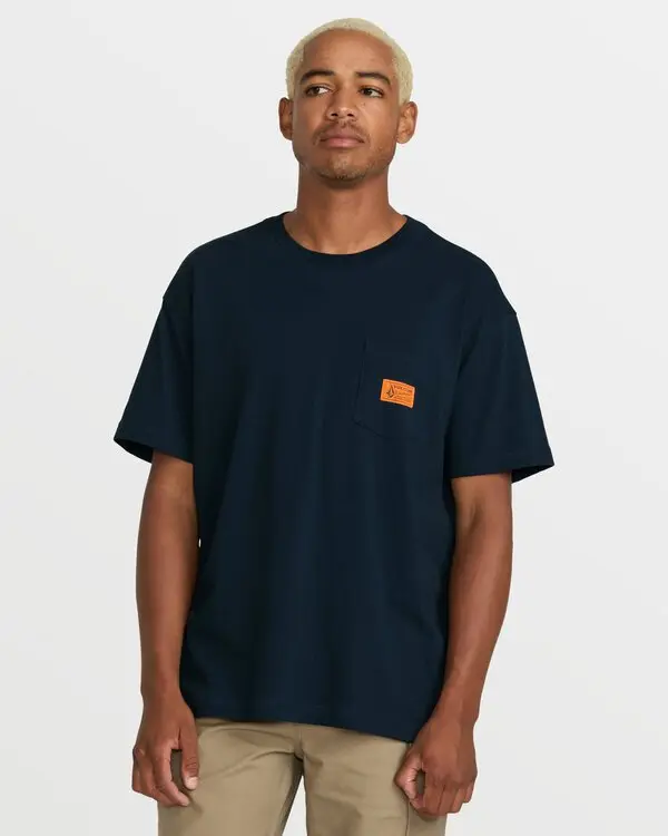 Volcom Workwear Certifico Short Sleeve Tee - Navy