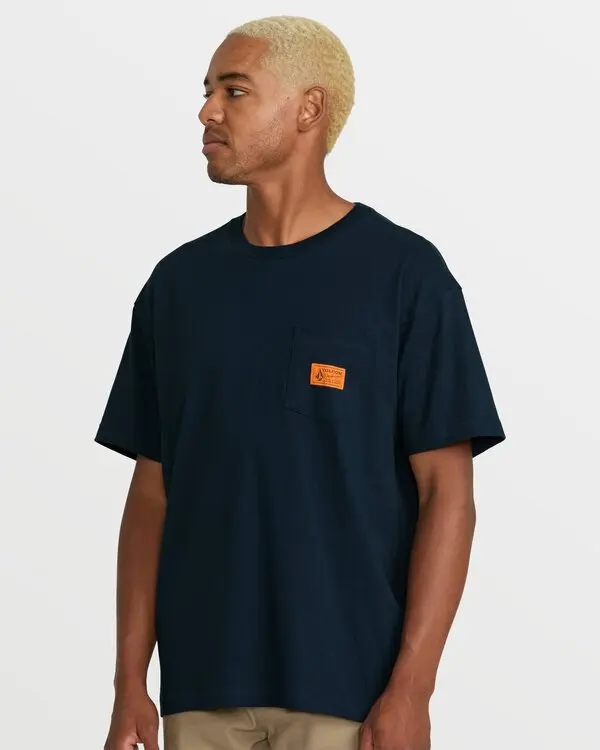 Volcom Workwear Certifico Short Sleeve Tee - Navy