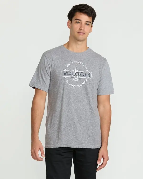 Volcom Line Service Short Sleeve Tee - Heather Grey