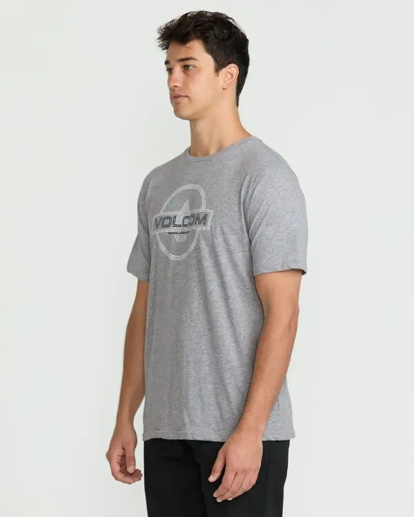 Volcom Line Service Short Sleeve Tee - Heather Grey