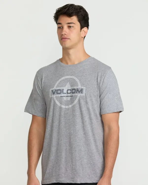 Volcom Line Service Short Sleeve Tee - Heather Grey