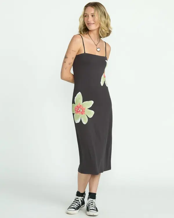 Volcom Floral Print Bandeau Dress