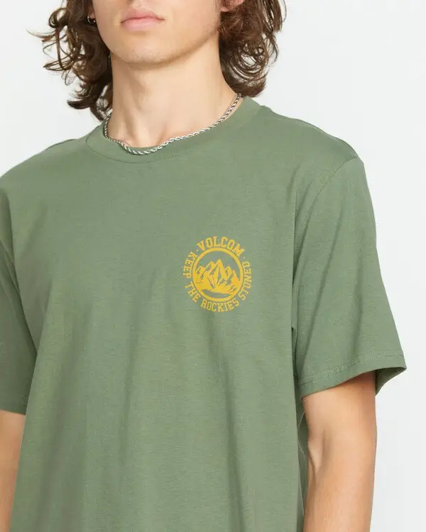 Volcom Keep Rockies Stoned Short Sleeve Tee - Light Olive