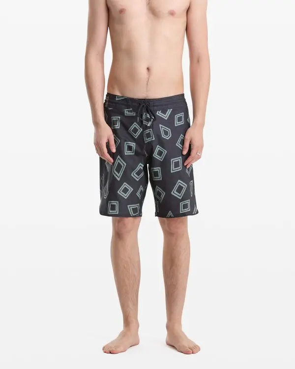 Volcom Contact Scallop Stoney 19 Boardshorts - Black