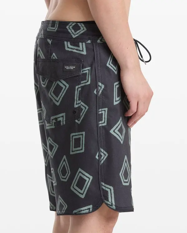 Volcom Contact Scallop Stoney 19 Boardshorts - Black