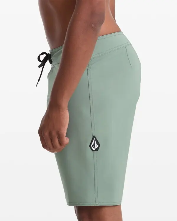 Volcom Lido Solid Board Shorts - Brown Olive