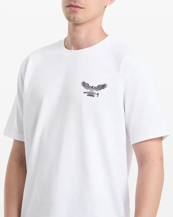Volcom Hammered Split Short Sleeve Tee - White
