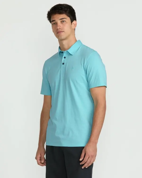 Volcom Wowzer Polo Short Sleeve Shirt - Poolside