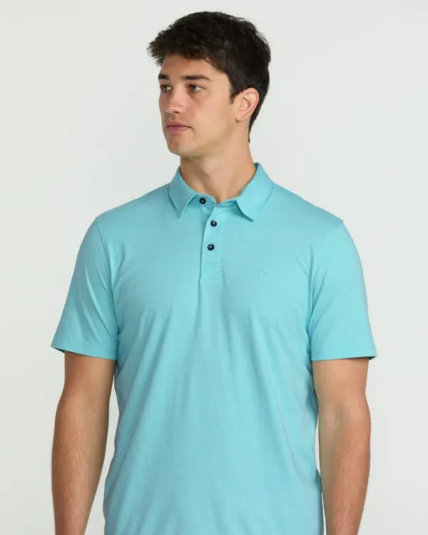 Volcom Wowzer Polo Short Sleeve Shirt - Poolside