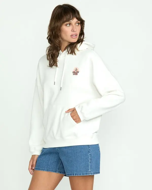 Volcom Stone Art Up Hoodie - Star White