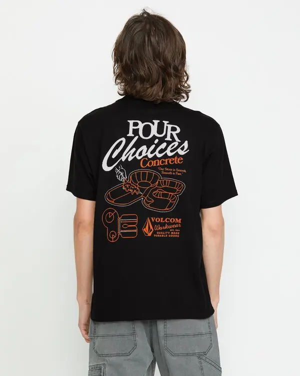 Volcom Pour Choices Short Sleeve Tee - Black