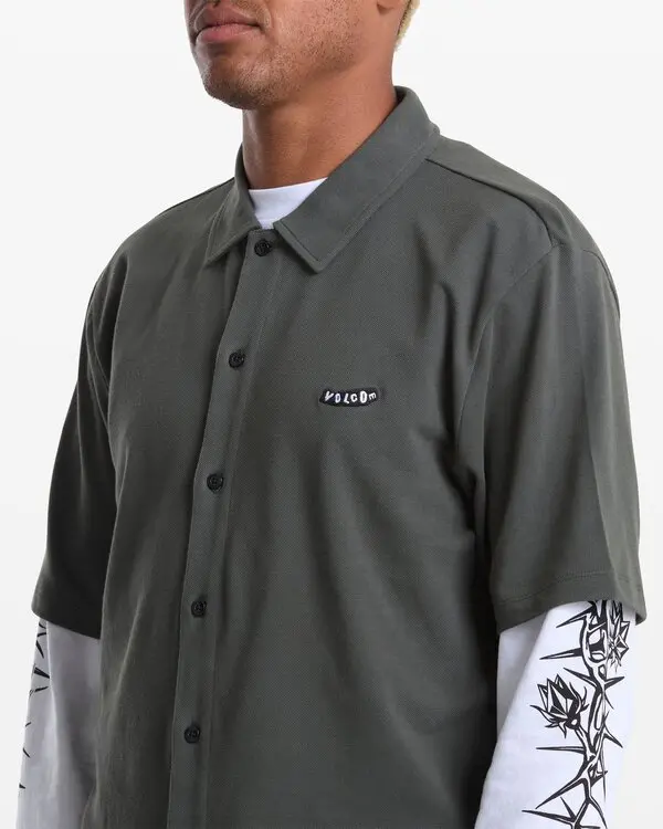 Volcom Chavo Button Down Short Sleeve Tee