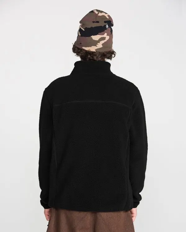 Volcom Nelson Sherpa Full Zip Fleece - Black