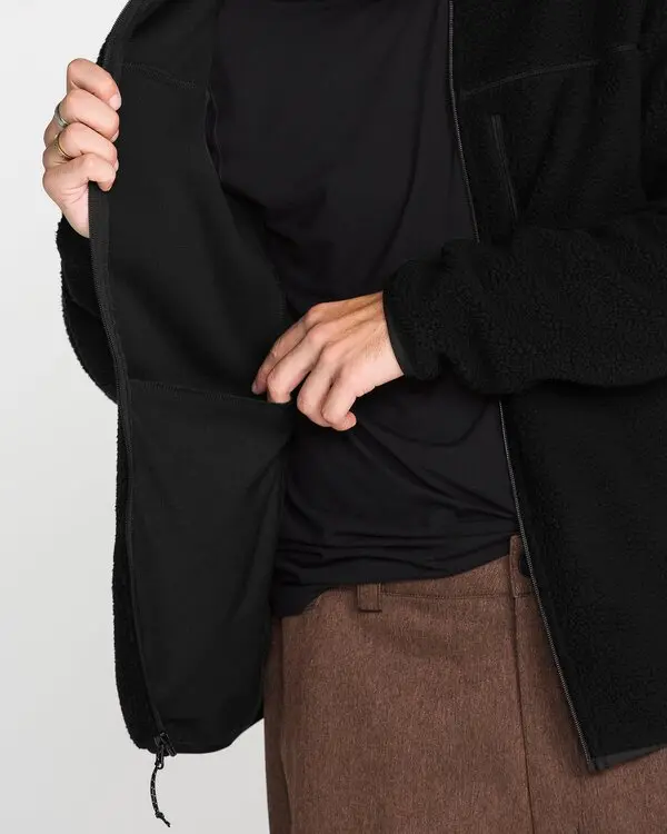 Volcom Nelson Sherpa Full Zip Fleece - Black