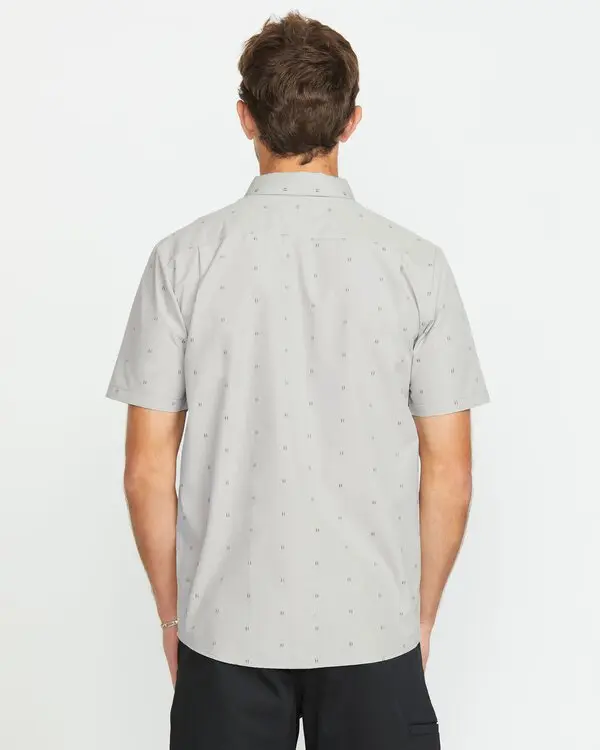 Volcom Bankstone Short Sleeve Shirt - Tower Grey