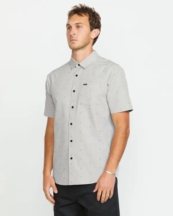 Volcom Bankstone Short Sleeve Shirt - Tower Grey