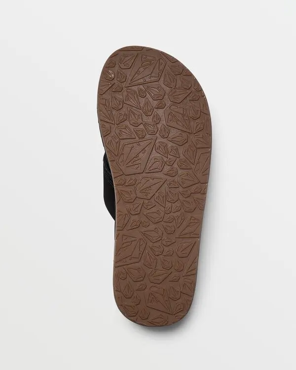 Volcom Recliner Sandals - Black Destructo