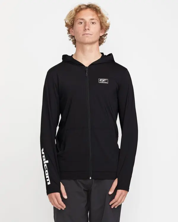 Volcom Modstone Loose Zip Thrashguard Hoodie - Black