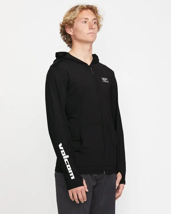 Volcom Modstone Loose Zip Thrashguard Hoodie - Black