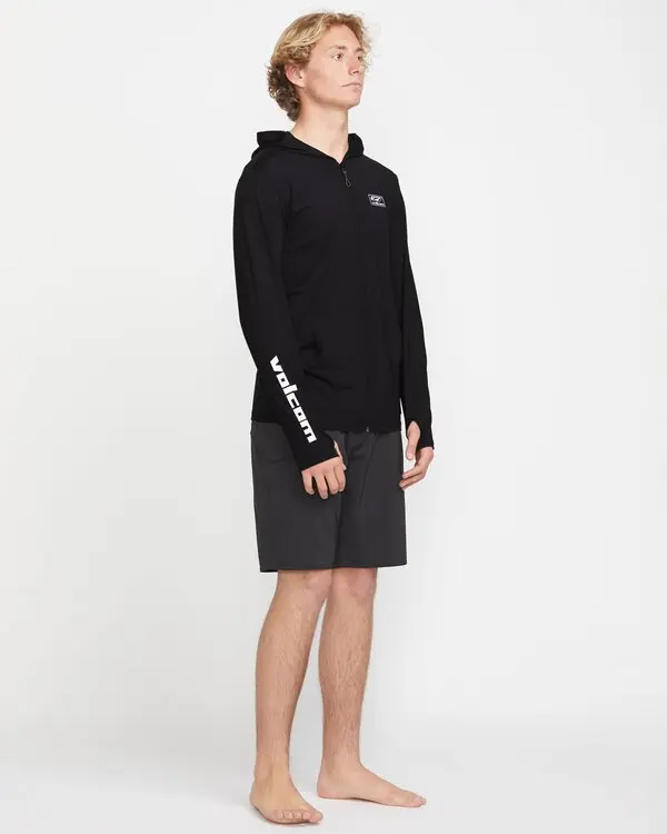Volcom Modstone Loose Zip Thrashguard Hoodie - Black