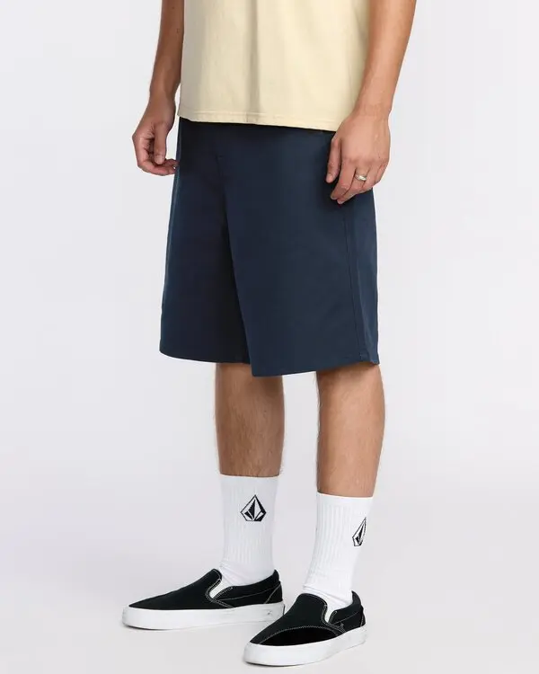 Volcom Billow Relaxed Chino Shorts - Navy