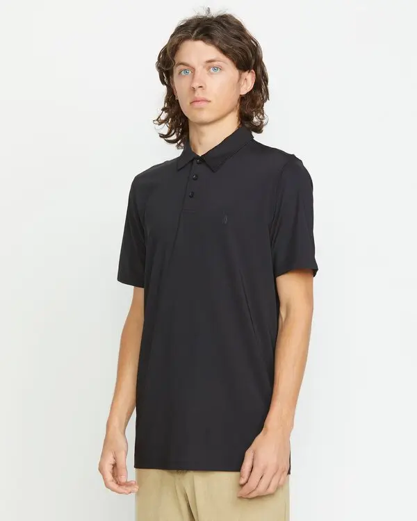 Volcom Hazard Pro Polo Short Sleeve Shirt - Black