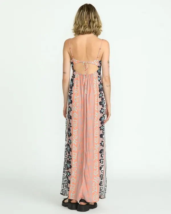 Volcom Printed Strappy Maxi Dress