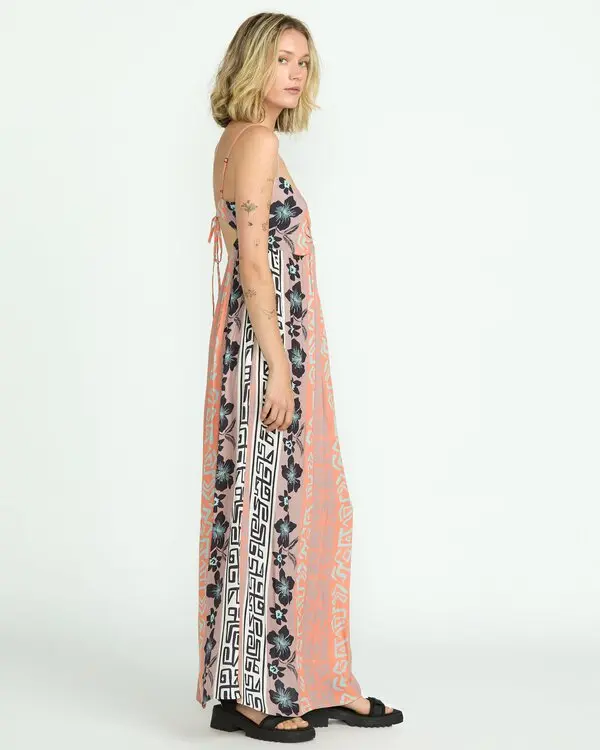 Volcom Printed Strappy Maxi Dress