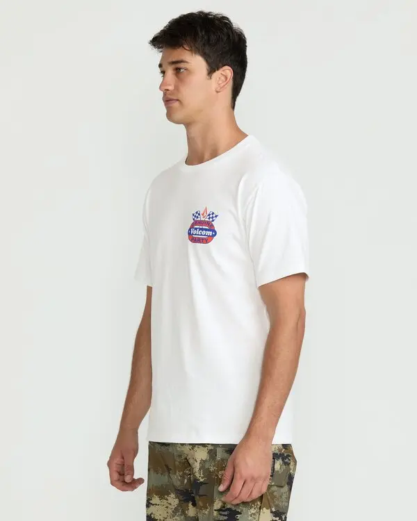 Volcom Fifth Gear Short Sleeve Tee - White