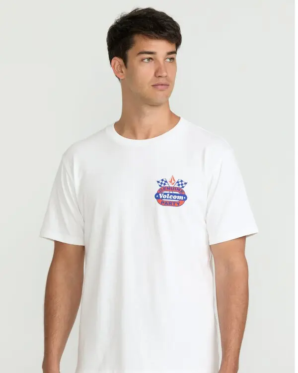 Volcom Fifth Gear Short Sleeve Tee - White