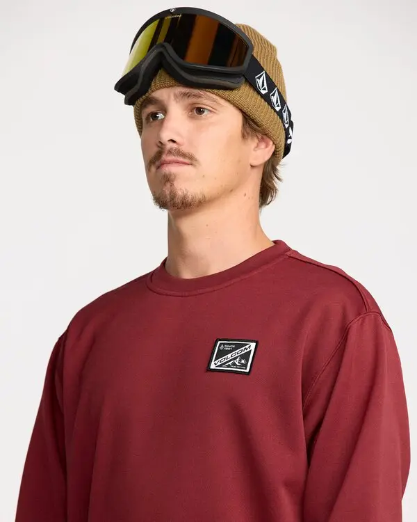 Volcom Hydro Crewneck - Burnt Red