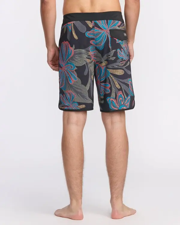 Volcom Infuse Scallop Mod Board Shorts - Black Print