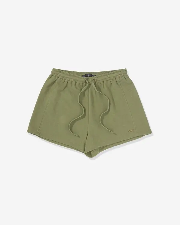 Volcom Fleece Terry Shorts - Moss Stone