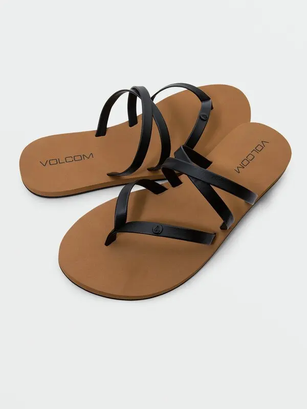 Volcom Easy Breezy Ii Sandals - Black