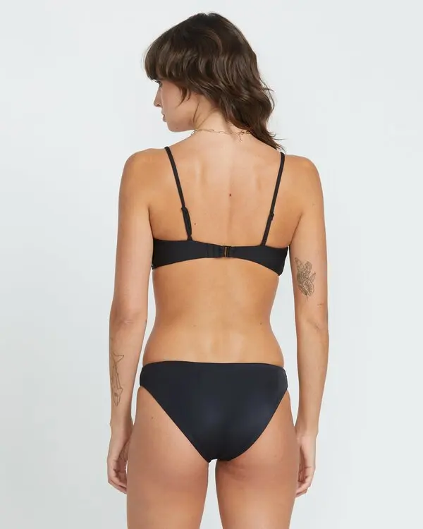 Volcom Simply Seamless Full Coverage Bikini Bottom - Black