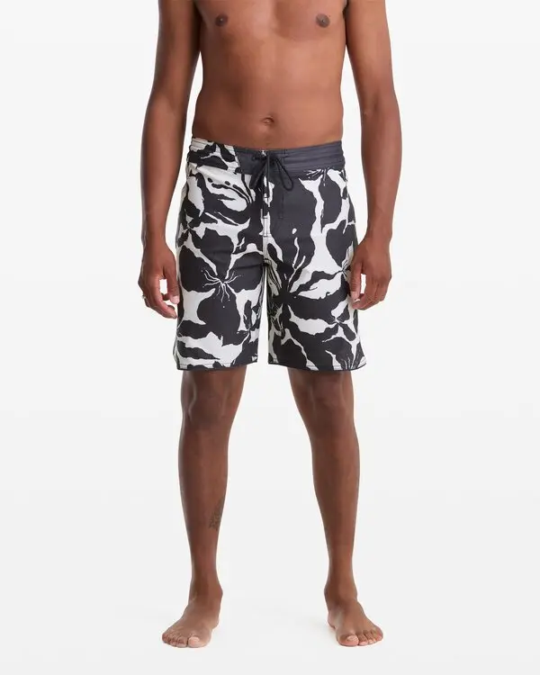 Volcom Contact Scallop Stoney 19 Boardshorts - Off White