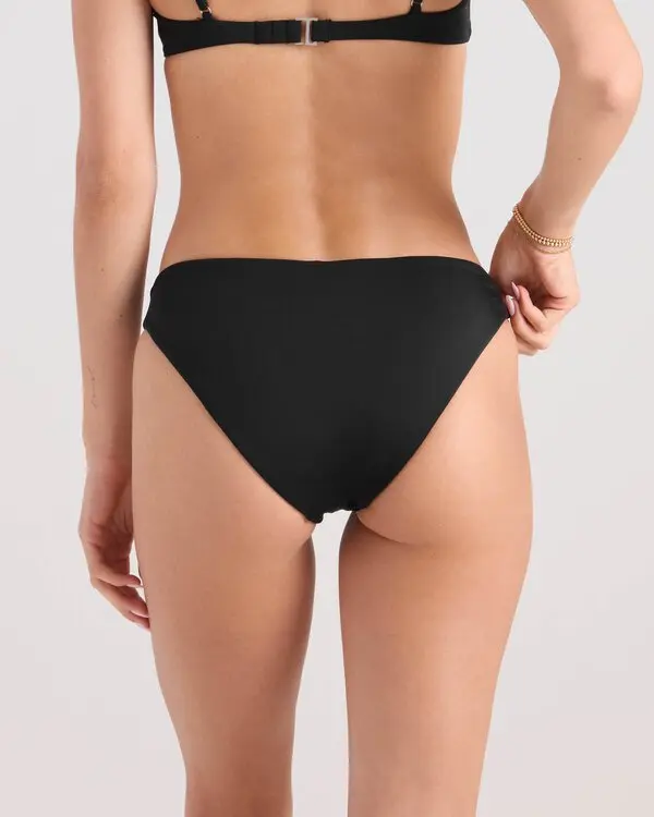Volcom Simply Seamless Midrise Skimpy Bikini Bottom - Black