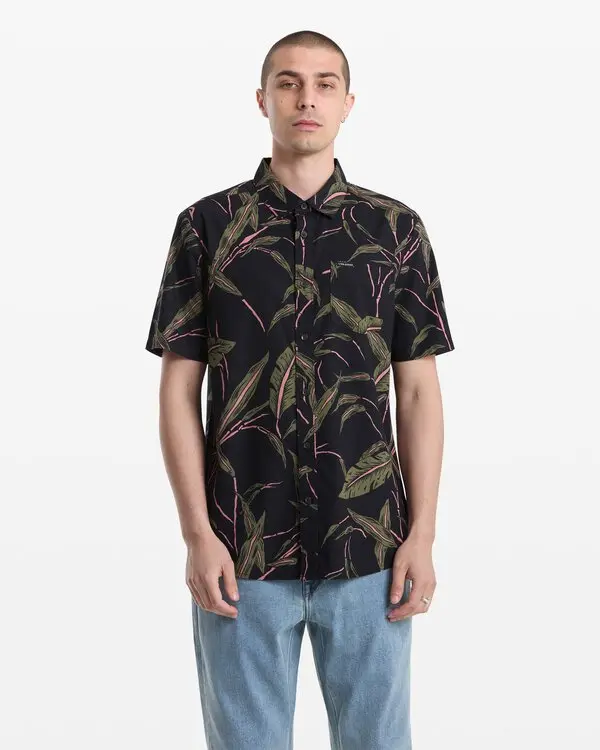 Volcom Markerstone Short Sleeve Shirt - Black