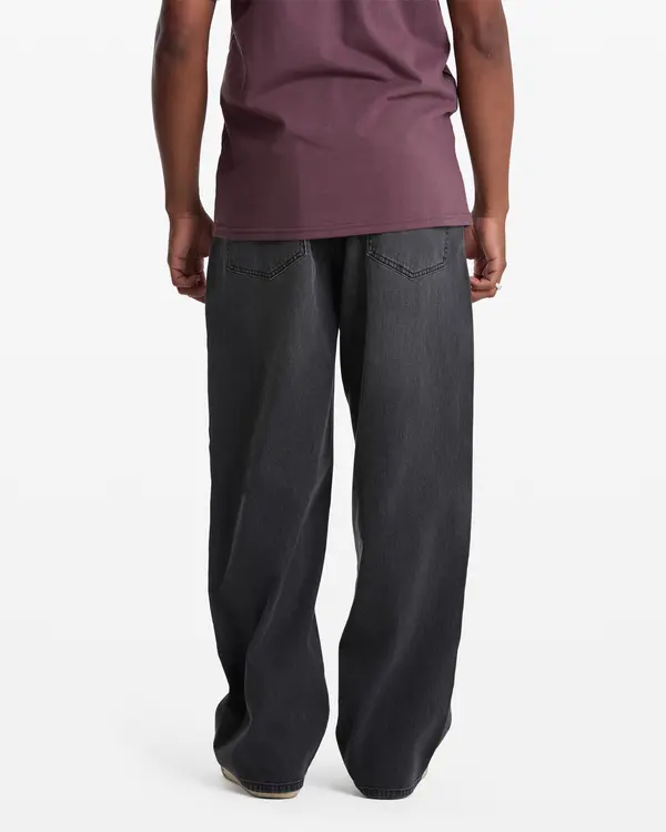 Volcom Chillow Denim Pants - Black Grey