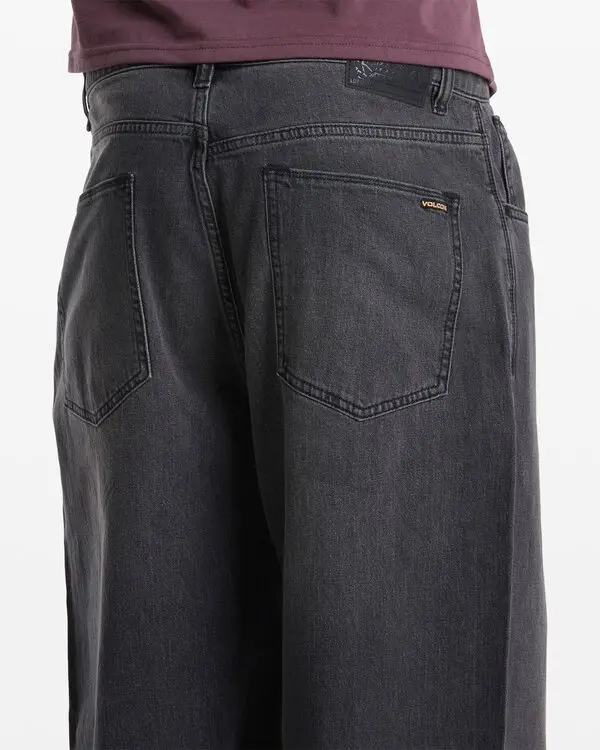 Volcom Chillow Denim Pants - Black Grey