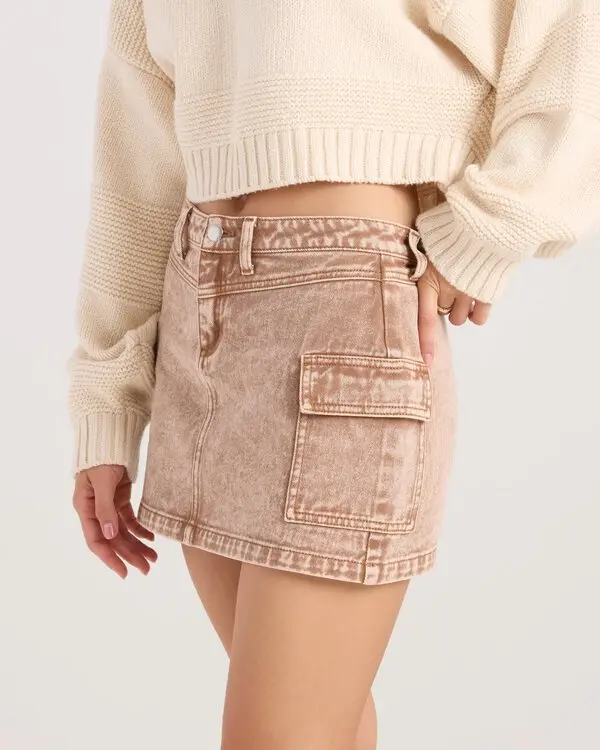 Volcom Delia Cargo Mini Skirt
